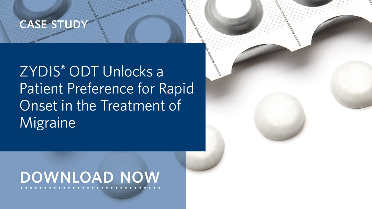 Zydis ODT for Rapid Onset in the Treatment of Migraine