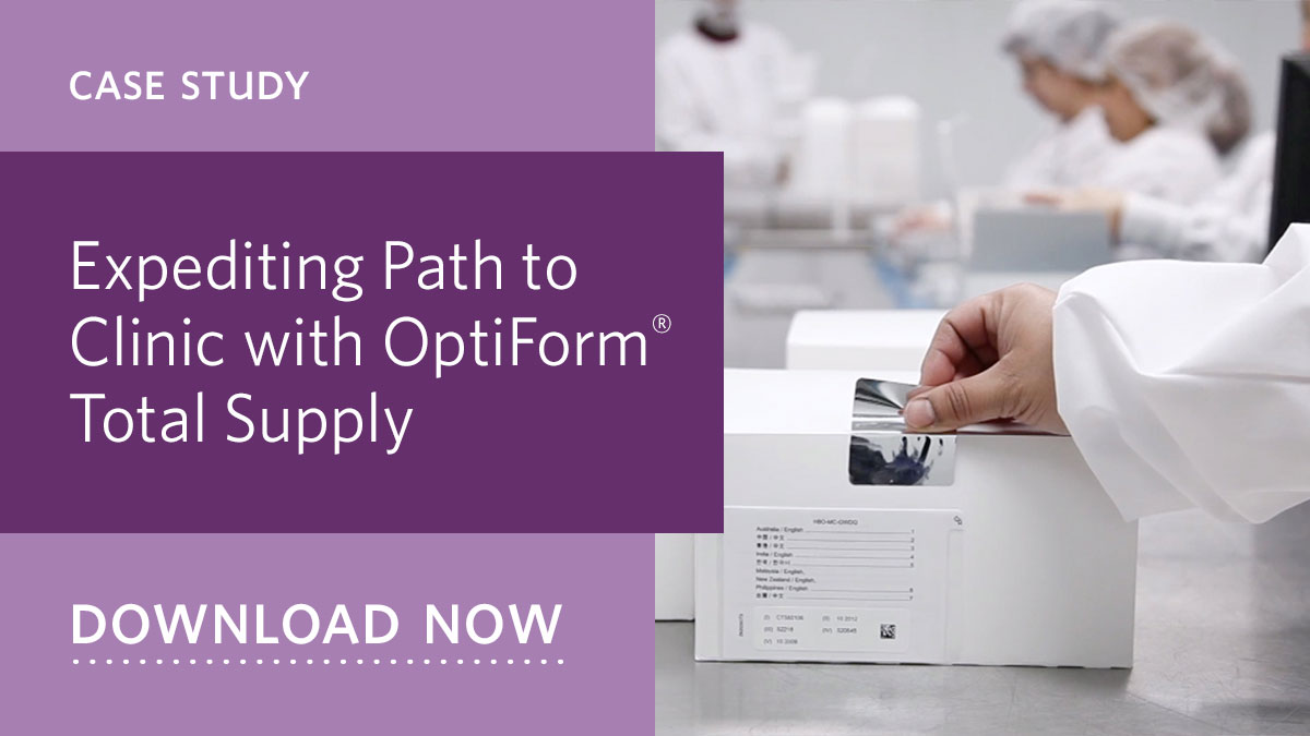 Expediting Path to Clinic with OptiForm® Total Supply | Catalent