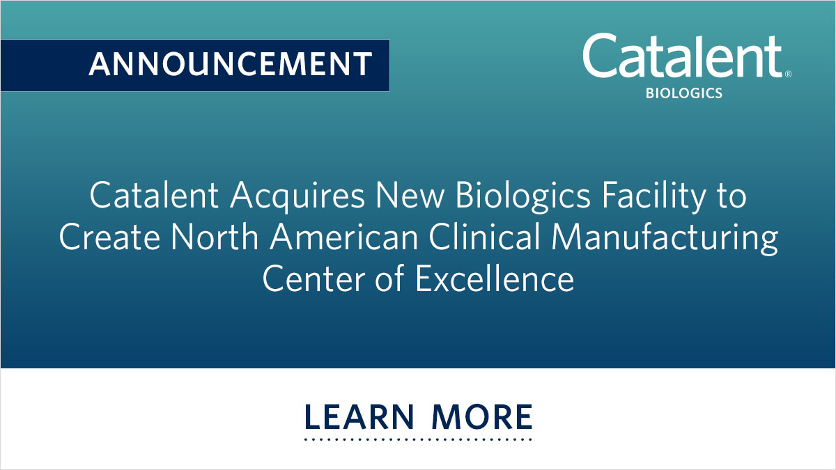 Catalent Acquires Bloomington Biologics Manufacturing Facility