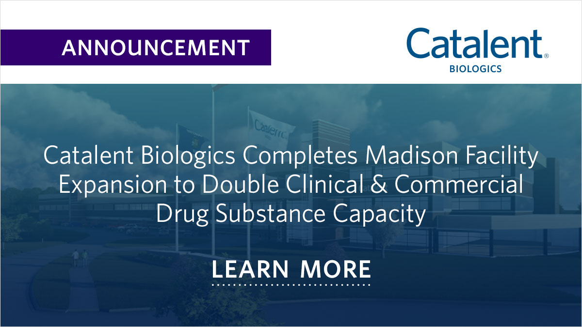 Catalent Expansion Doubles Madison Drug Substance Capacity