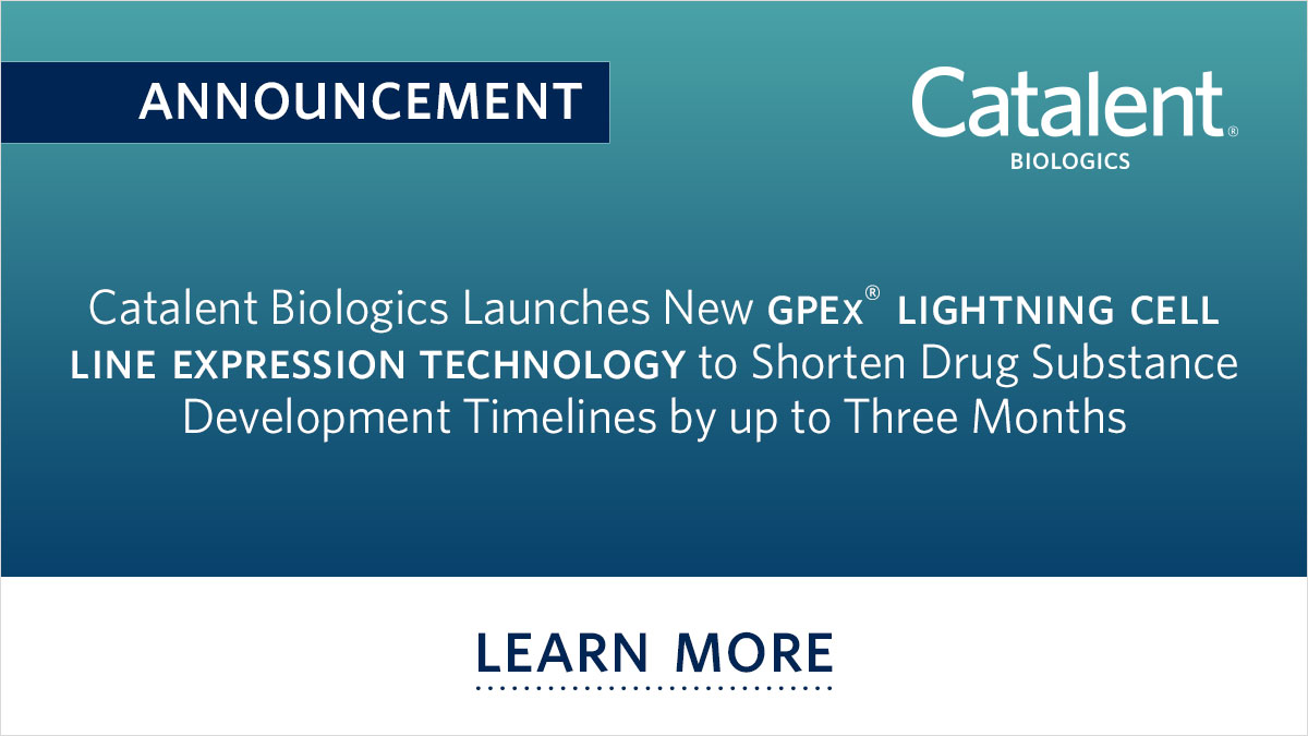 Catalent's GPEx® Lightning Cell Line Expression Technology