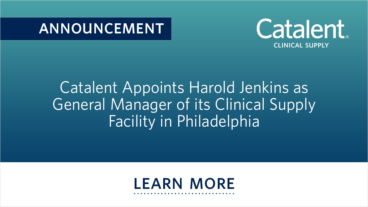 Catalent Appoints General Manager of Philadelphia Facility